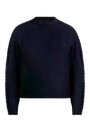 Manière De Voir Raglan-sleeve Knit Sweater - Blue