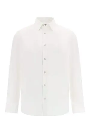 Boggi Milano Point-collar Poplin Shirt - White