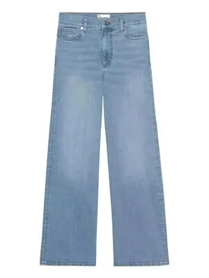 FRAME Wide-Leg Denim Jeans