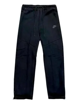 Nike Open-hem Fleece Track Pants - Black