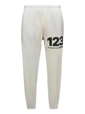 RRR123 Graphic-print Track Pants - Neutrals