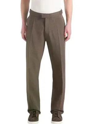 Manière De Voir Joseph Hatched Tailored Trousers - Brown