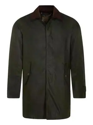 BARACUTA X Barbour Corduroy-collar Coat - Green