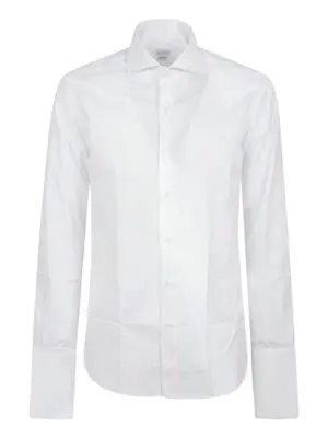 ORIAN Point-collar Cotton Shirt - White