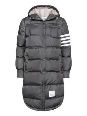 Thom Browne Ripstop 4-bar Parka - Grey