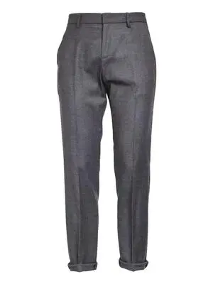 DONDUP Gaubert Cuffed Tailored Trousers - Grey