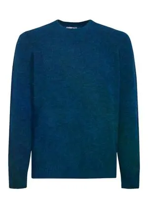 MC2 SAINT BARTH Logo-embroidered Crew-neck Sweater - Blue