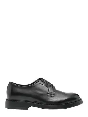 DOUCAL'S Leather Derby Shoes - Black