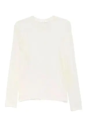 THE ROW Amia Long-sleeve Top - Neutrals