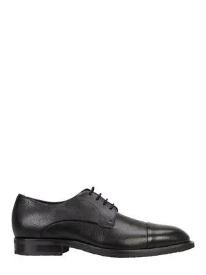 BOSS Leather Derby Shoes - Black