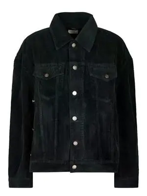 HAIKURE Corduroy Button Jacket - Black