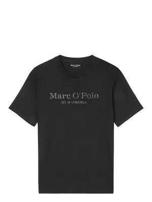 Marc O'polo Graphic-logo T-shirt - Black