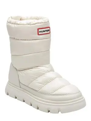 Hunter Maribel Waterproof Snow Boots - Ivory/ivory