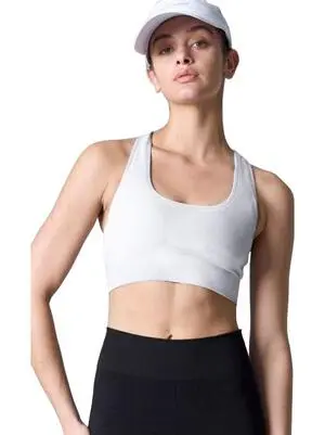 COZY ZERO Tech Merino Mid-support Sports Bra - White