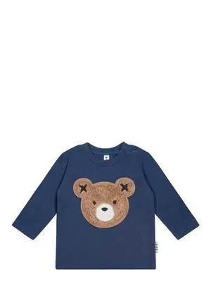 HUXBABY Furry Huxbear Longsleeve Top - French Navy