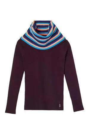 Sunnei Folded Striped Top - Purple
