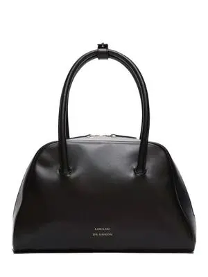 Loulou De Saison Vesper Double-handle Shoulder Bag - Black