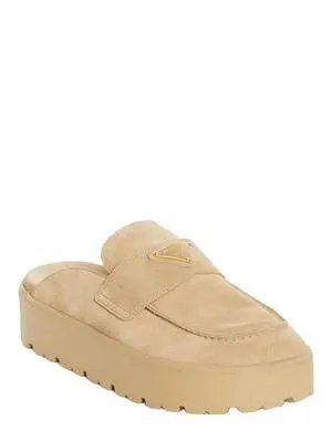 Prada Flatform Clog - Ecru