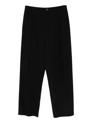 THE ROW Corley Pleated Trousers - Black