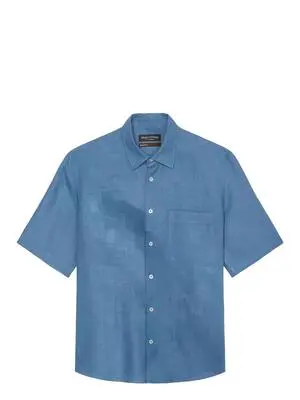 Marc O'polo Short-sleeve Button-up Shirt - Blue