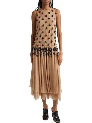 DIOTIMA Embellished Drop-waist Cocktail Dress - Ginger