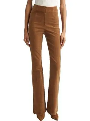 Veronica Beard Beverly Corduroy Flare Pants - Deep Ochre