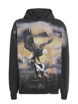 REPRESENT Cotton Eagle Hoodie - Black