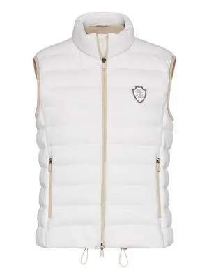 Brunello Cucinelli Techno Cotton Piqué Gilet - White