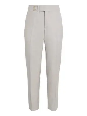 ISAIA Wool-Silk-Linen Trousers