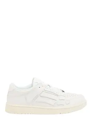 Amiri Skel Top Panelled Leather Sneakers White