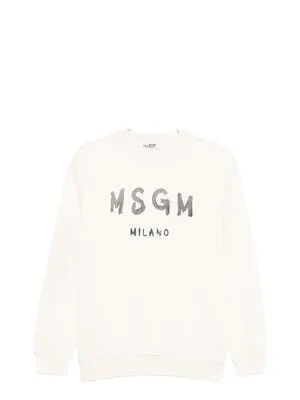 MSGM Logo Sweatshirt - Beige