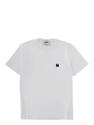 MSGM Monogram Logo T-Shirt White