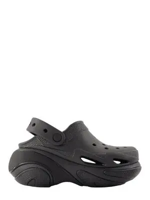 CROCS Platform-heel Clogs - Black
