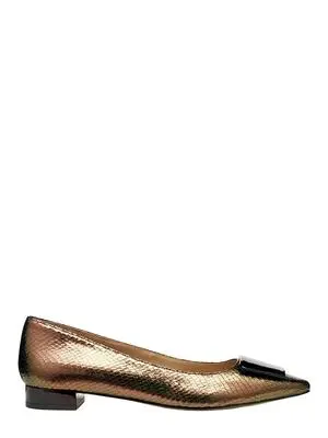Geox Giselda15 Buckle Ballet Flats - Brown