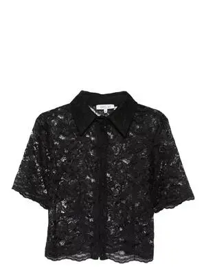 AXEL 113 Shirt With Lace Detail - Black