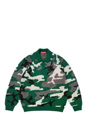 Supreme Small Box Camouflage Polo Shirt - Green