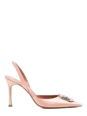 Amina Muaddi Camelia Slingback Pumps - Pink
