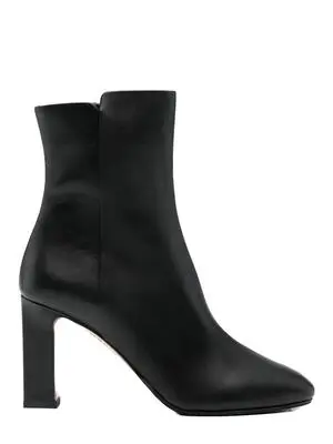 AQUAZZURA 80mm Zipped Round-toe Boots - Black
