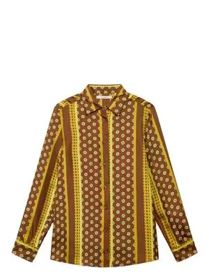 Malìparmi Striped Patterned Shirt - Brown
