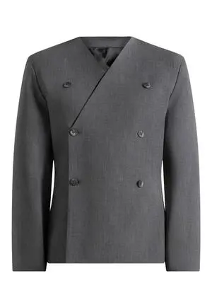 Manière De Voir Timéo Double-breasted Tailored Blazer - Grey