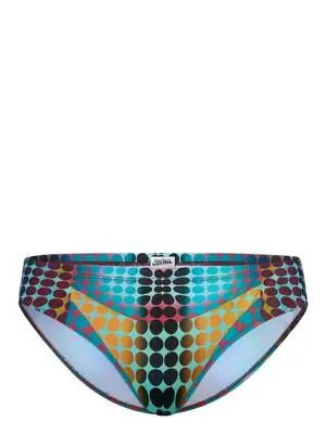 Jean Paul Gaultier Printed Swim Brief - Blue