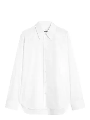 JIL SANDER Button-up Long-sleeve Shirt - White