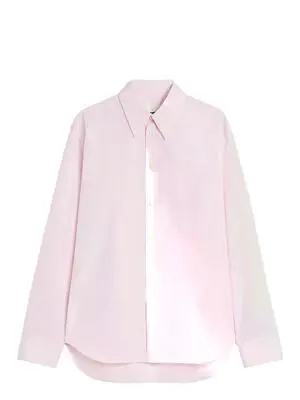 JIL SANDER Button-up Long-sleeve Poplin Shirt - Pink