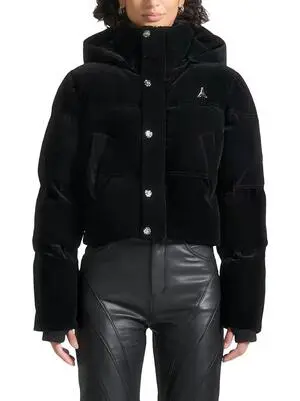 Manière De Voir Maéva Detachable-hood Puffer Jacket - Black