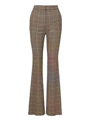 Veronica Beard Gracie Checked Trousers - Neutrals