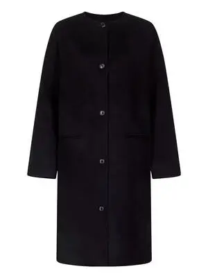 Loulou De Saison Kerry Collarless Coat - Black