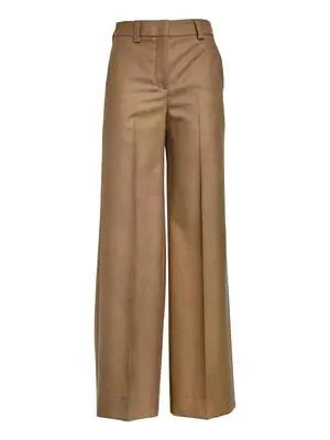 Incotex Neera Pressed-crease Trousers - Brown