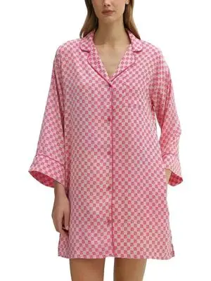 Dkny Patterned Nightdress - Pink