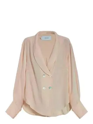 Isolda Sissi Double-breasted Buttoned Shirt - Pink