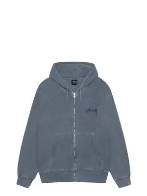 StÜssy Pigment Dyed Zip Hoodie - Navy Blue